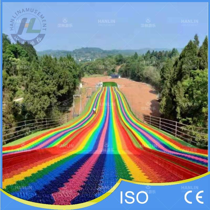 Panoramic Hillside Rainbow Slide | Long-Distance Outdoor Tubing Slope ...