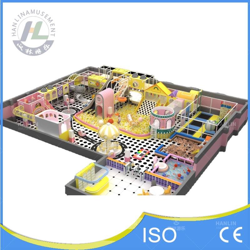 Pastel Polka Dot Mega Indoor Playground | Role Play Town & Ball Pit ...